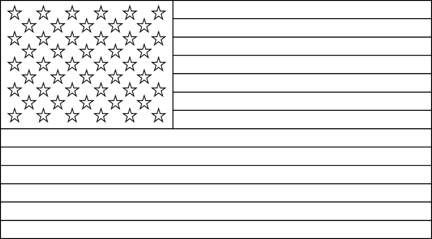 American Flag Template Printable
